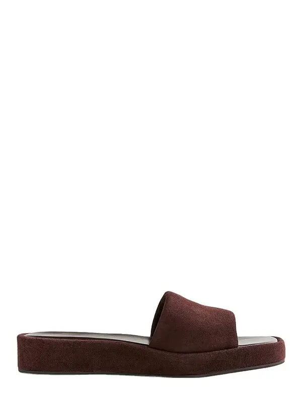 REFORMATION Esme Platform Sandals - Espresso