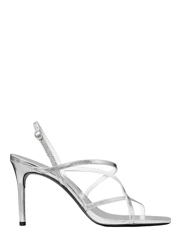 Tory Burch Multi Strap Sandals - Silver