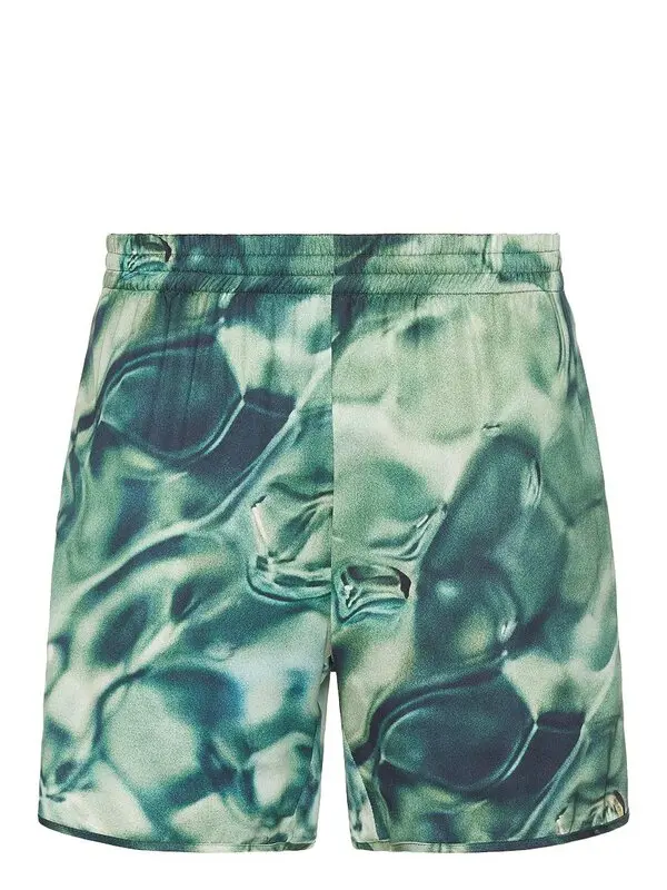 BLUE SKY INN Viscose Shorts - Green