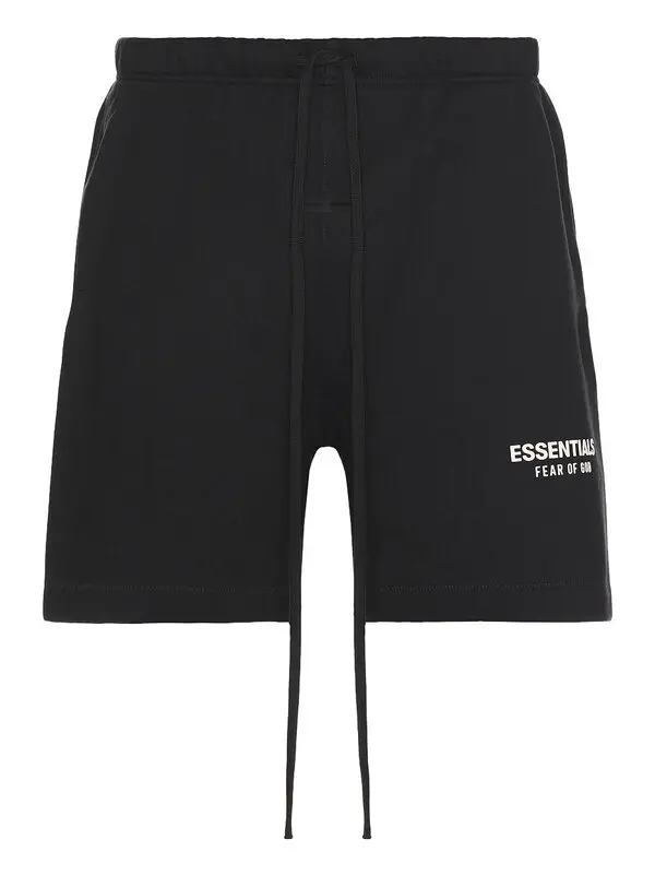 Fear Of God Soccer Fleece Shorts - Jet Black