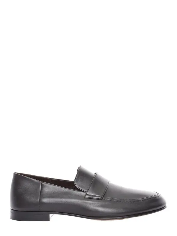 THE ROW Classic Loafers - Black