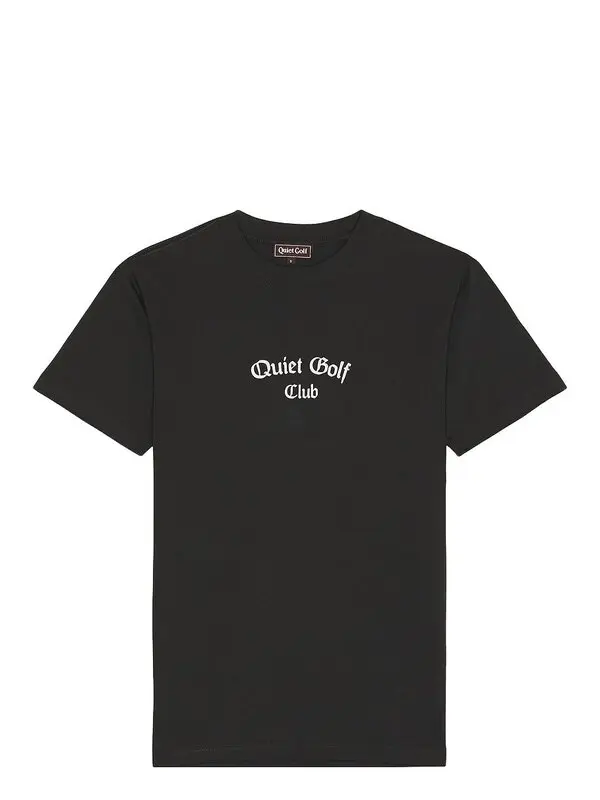 QUIET GOLF Valley Tee - Black