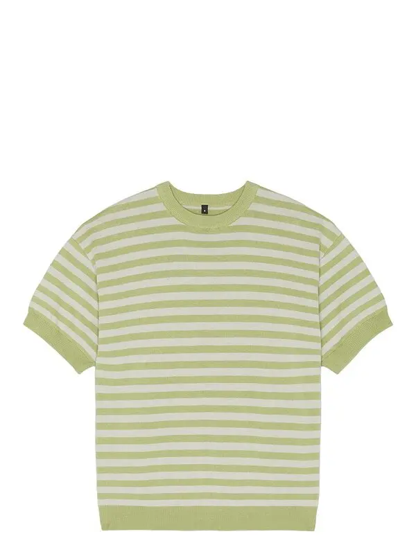 BASKETCASE Slink Jr Knit Tee In Olive - Green & Olive