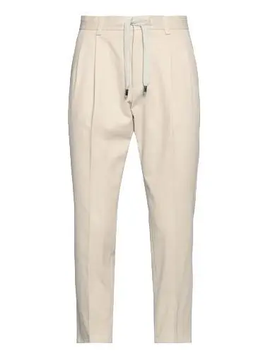 Dolce & Gabbana Cotton Twill Tapered Casual Pants - Beige