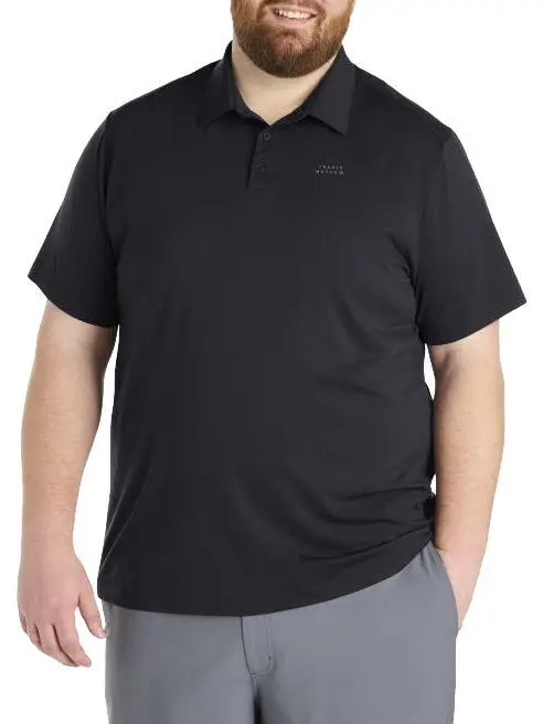 TRAVISMATHEW FIT BY DXL Big & Tall Heater Pro Polo - Black