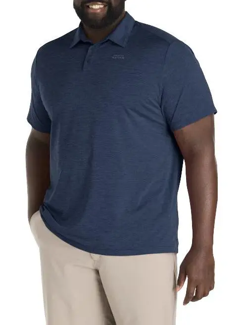 TRAVISMATHEW FIT BY DXL Big & Tall Heater Pro Polo - Hthr Vintage Indigo