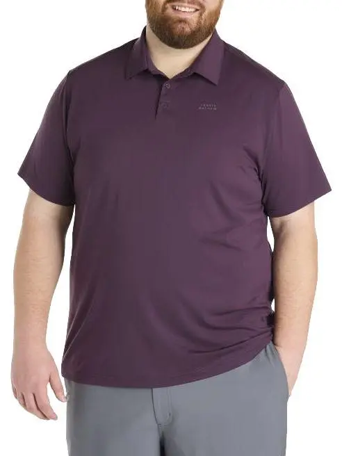 TRAVISMATHEW FIT BY DXL Big & Tall Heater Pro Polo - Plum