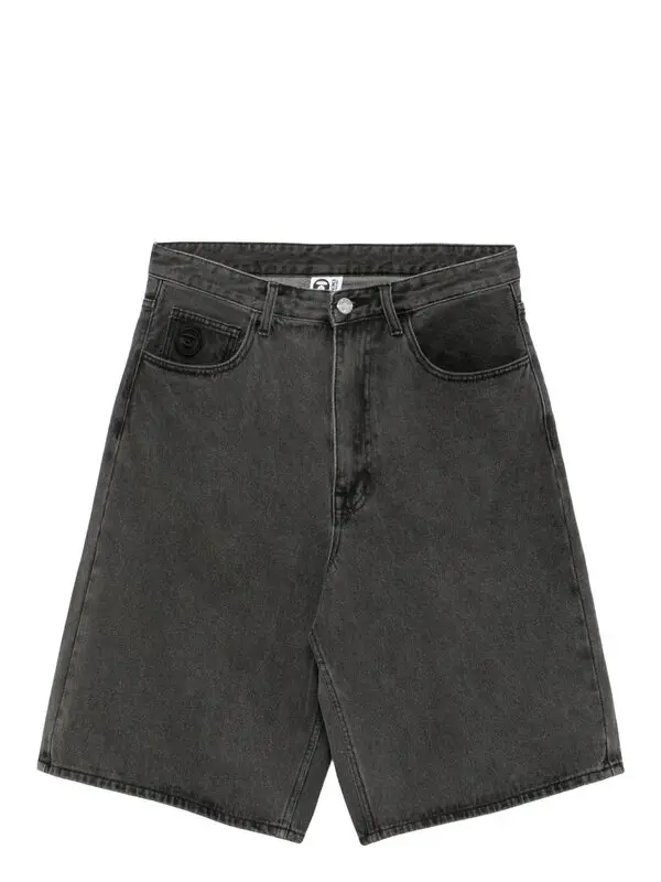 AAPE BY *A BATHING APE® Denim Shorts - Black