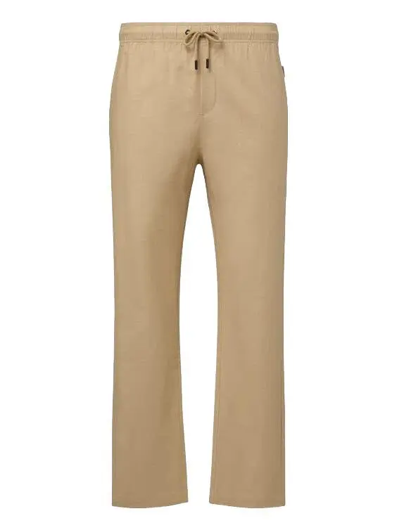 Onia Stretch Linen Pull-on Pant - Sand