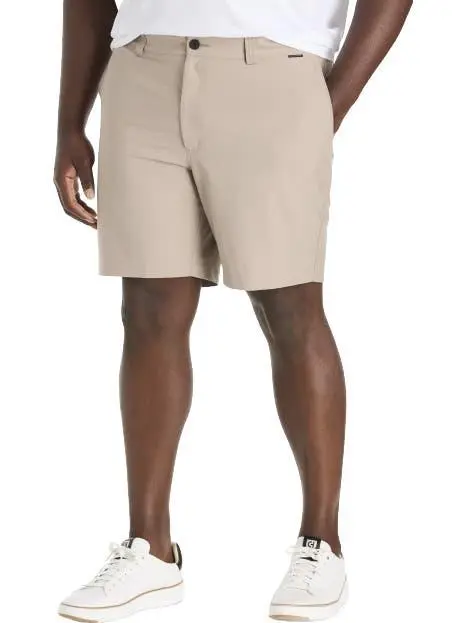 TRAVISMATHEW FIT BY DXL Big & Tall Wanderlust Shorts - Khaki