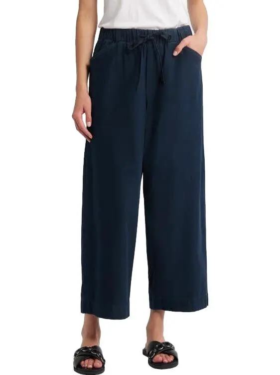 Rag & Bone Cleo Wide Leg Cotton Drawstring Pants - Sal