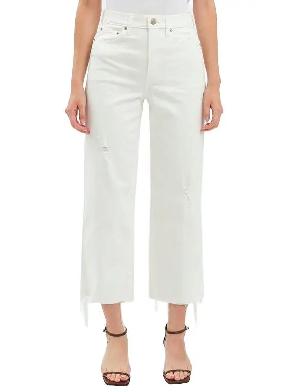 DAZE High-waist Crop Jeans - Lamb