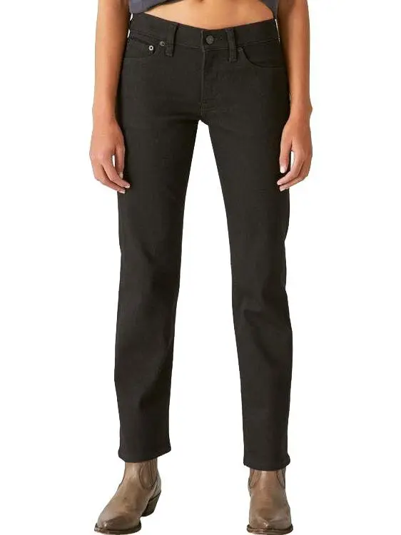 Lucky Brand Sweet Straight-leg Jeans - Clean Black