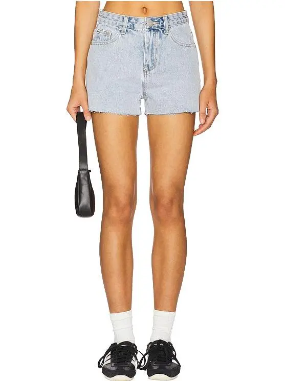 Superdown Kiari Denim Shorts - Light Blue Wash