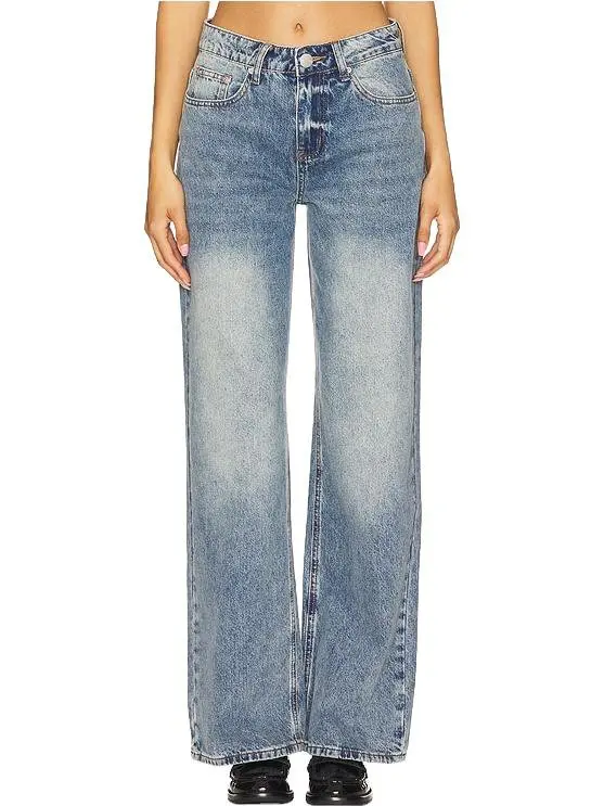 Superdown Anisa Baggy Jeans - Vintage Wash
