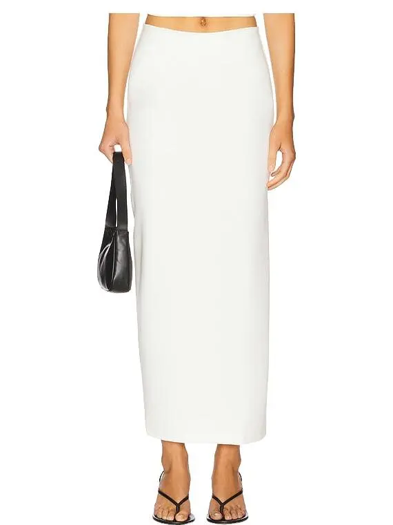 LESET Rio Side Slit Skirt - Natural