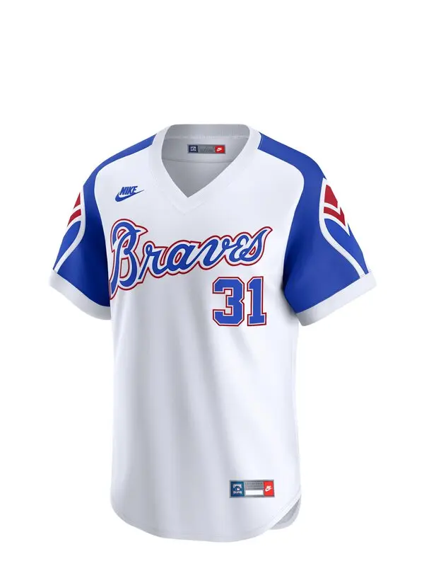 Nike Greg Maddux Atlanta Braves Cooperstown Dri-fit Adv Mlb Limited Jersey - White