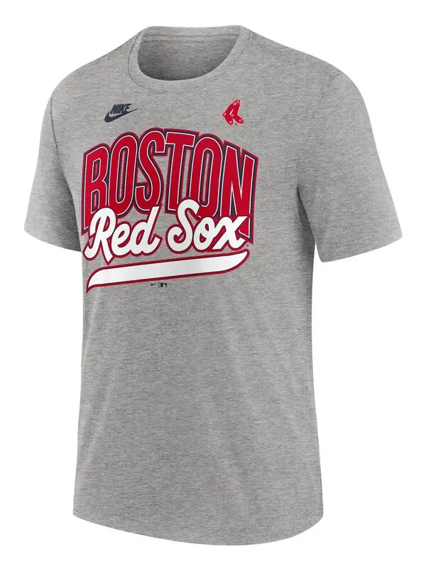 Nike Boston Red Sox Cooperstown Retro Mlb T-shirt - Grey