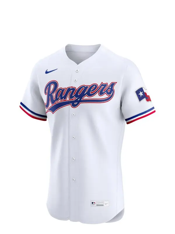 Nike Texas Rangers Dri-fit Adv Mlb Elite Jersey - White