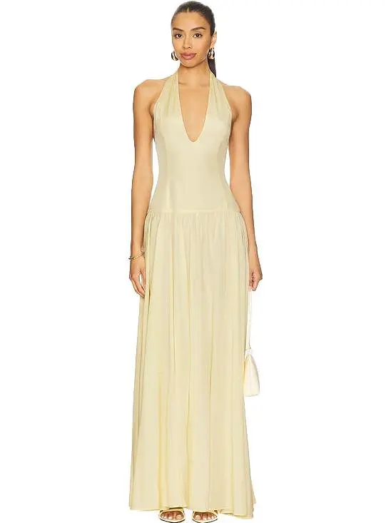 SHANI SHEMER Astrid Maxi Dress - Butter