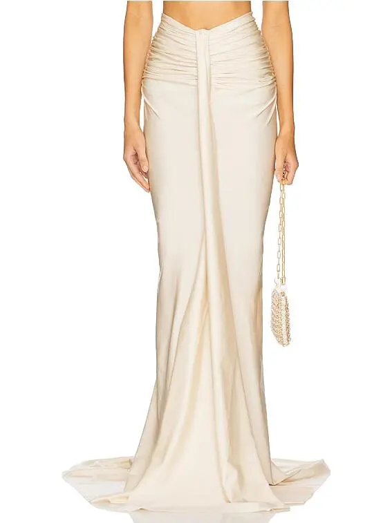 SHANI SHEMER Marcella Maxi Skirt - Macademia