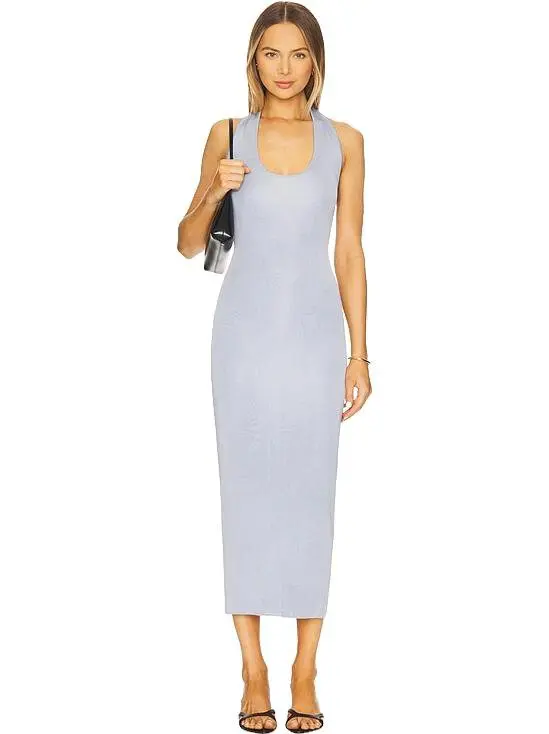 L'academie Camryn Midi Knit Dress - Sky Blue