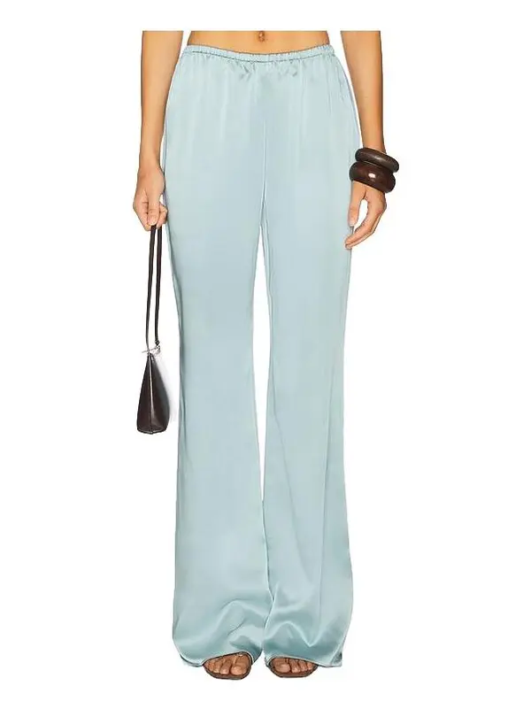 SEROYA Viva Satin Pants - Frosted Sea