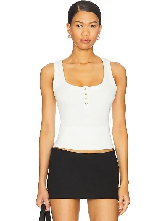 ANINE BING Alessia Tank Top - Ivory