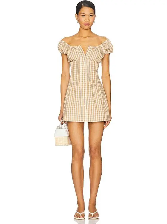 Frankies Bikinis X Bella Hadid Mustang Mini Dress - Rodeo Gingham