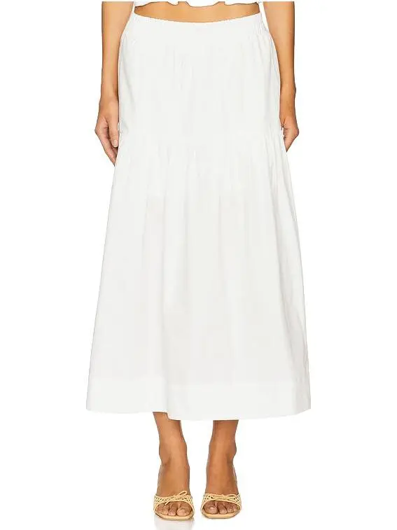 Sanctuary Poplin Prairie Skirt - White
