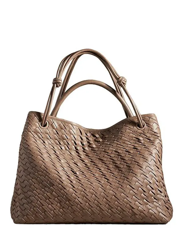 Walter Baker Woven Leather Tote - Tan