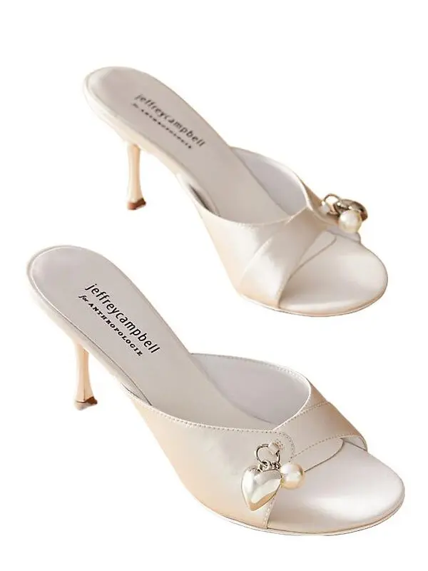 Jeffrey Campbell Charm Mule Heels - White