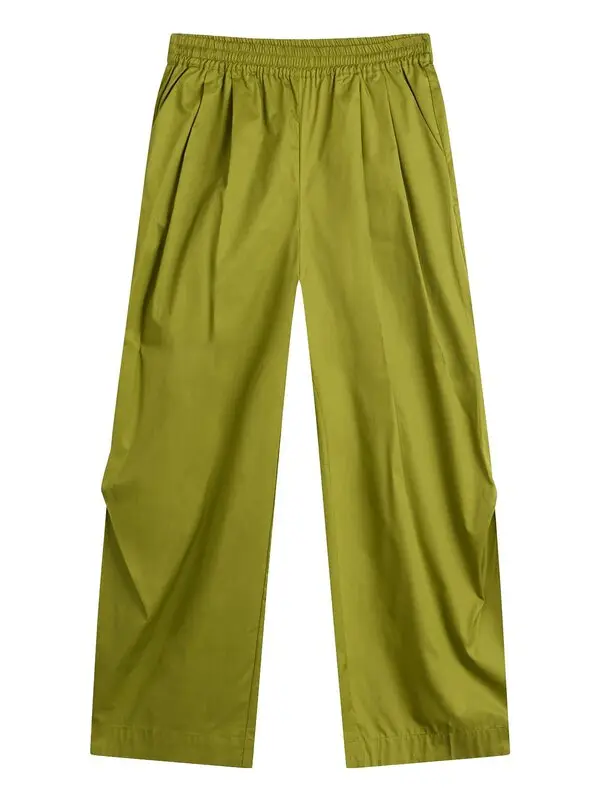 STEL Wide Barrow Leg Trousers - Green