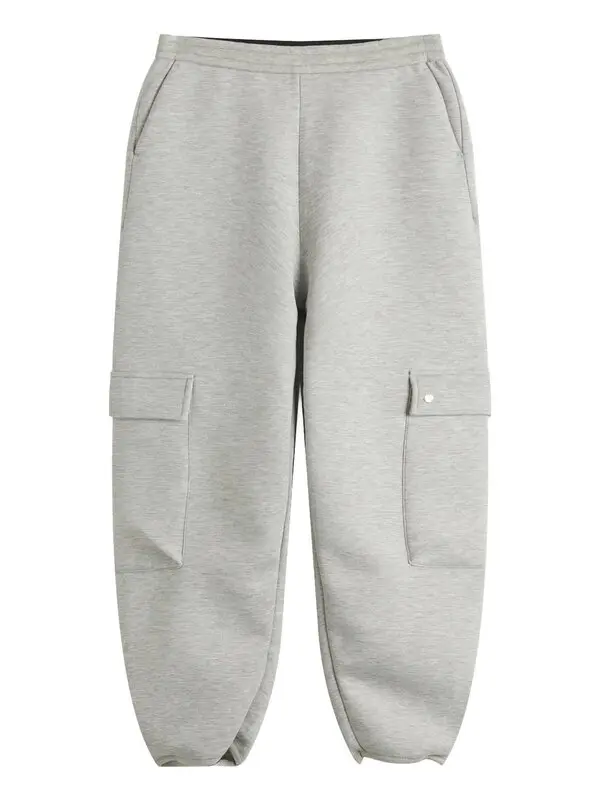 STEL Cuffed Cargo Sweatpants - Grey Melange