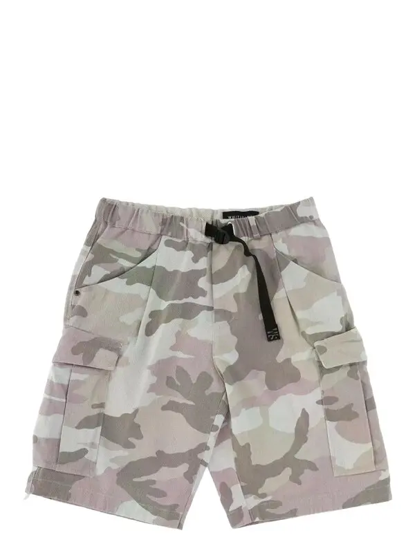 WHITE SAND Cotton Cargo Shorts - Neutrals