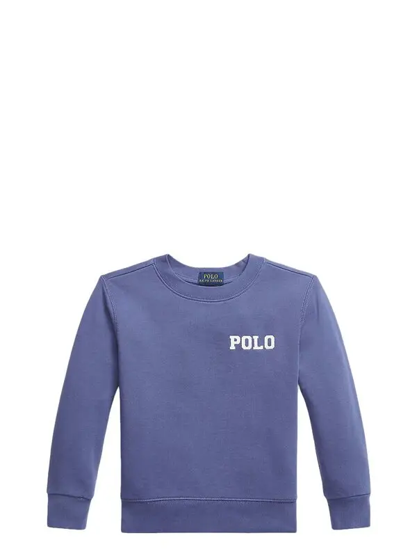 Ralph Lauren Logo Appliquéd French Terry Sweatshirt - Classic Blue