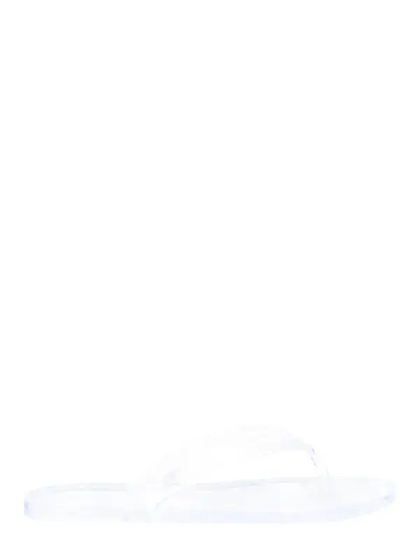 ANCIENT GREEK SANDALS Transparent-design Flip Flops - White