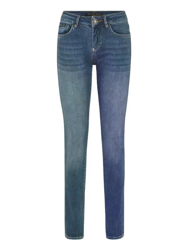 Philipp Plein Stretch-cotton Skinny Jeans - Blue