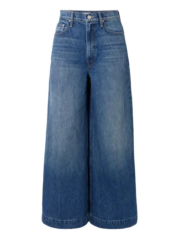 MOTHER The Headliner Sneak High-rise Wide-leg Jeans - Blue