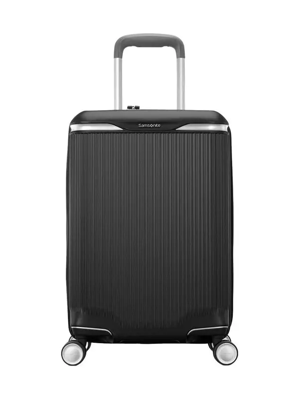 SAMSONITE Silhouette 18 Hardside Expandable Carry-on Spinner Luggage - Black