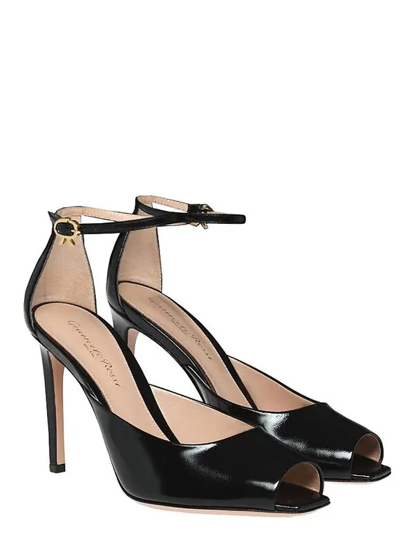 GIANVITO ROSSI Ethel Sandal - Black Nappa Leather