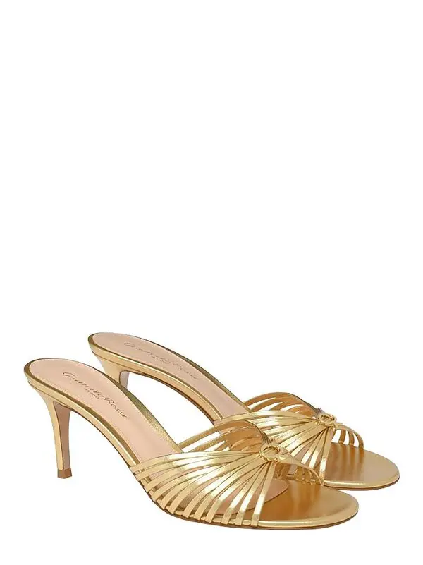 GIANVITO ROSSI Vyna Sandal - Gold Nappa Leather