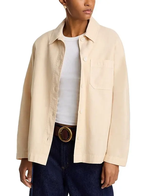Rag & Bone Savannah Shirt Jacket - Ivory