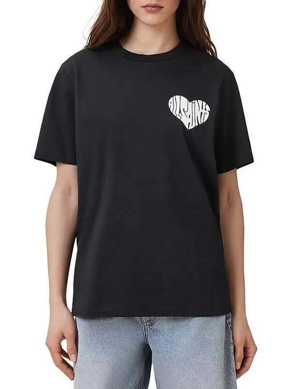 ALLSAINTS Poster Boyfriend T-shirt - Black