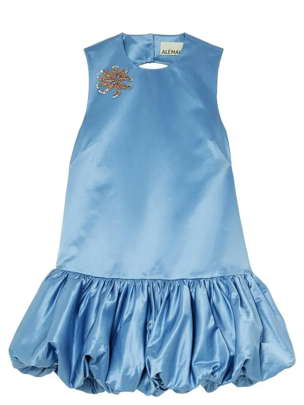 ALEMAIS Sam Pauletto Caspian Embellished Mini Dress - Blue
