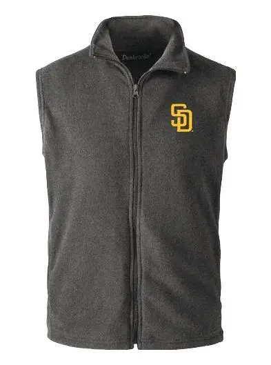 DUNBROOKE San Diego Padres Houston Full-zip Vest - Gray