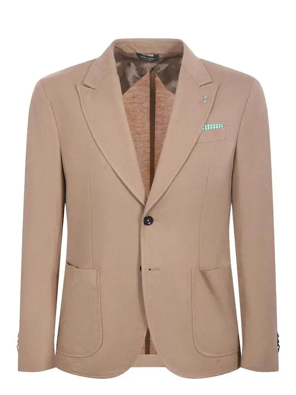 BERRY & BRIAN Jersey Jacket - Beige