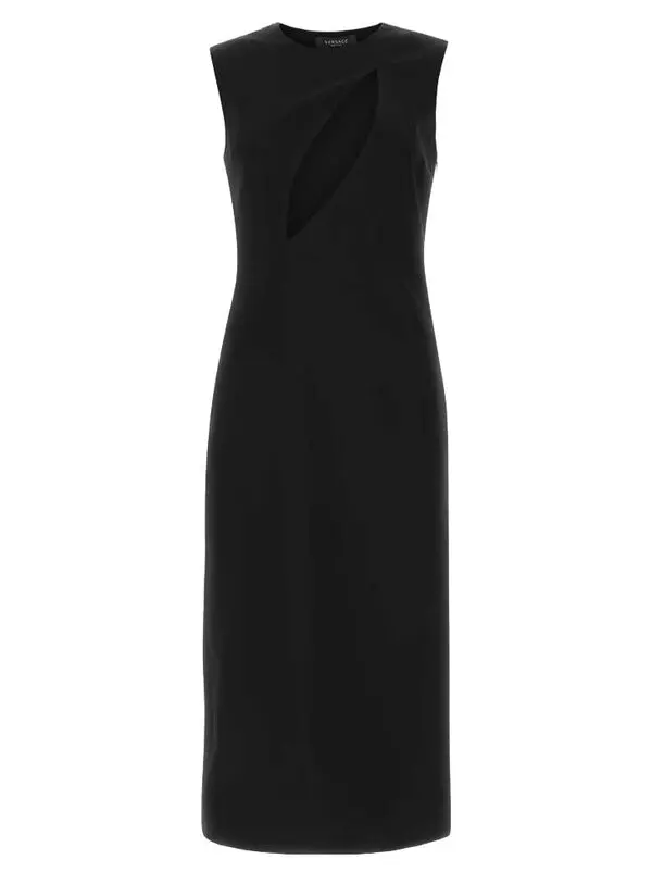 Versace Acetate Blend Dress - Black