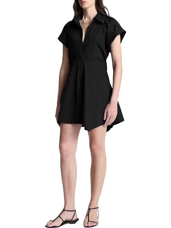 A.L.C. Julie Cotton Mini Shirtdress - Black