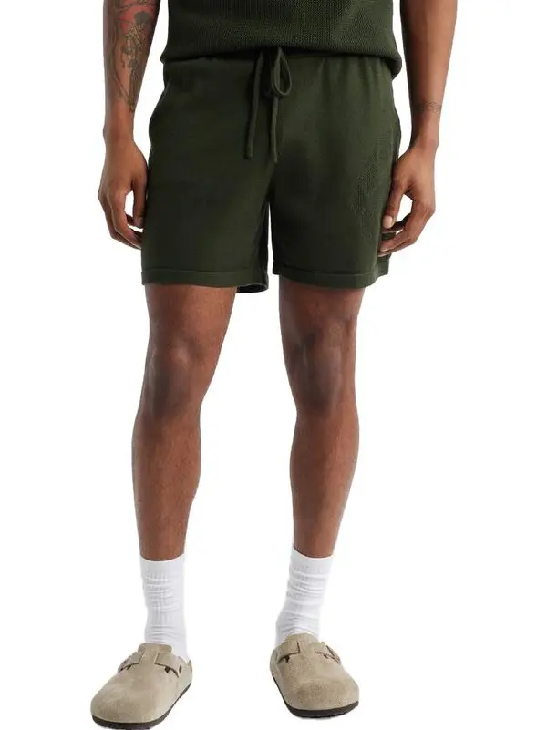 MAVRANS Pineapple Knit Shorts - Green